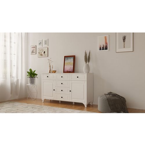 Rb-025-01 Matte White Dresser