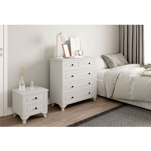 Rb-020-02 Matte White Dresser