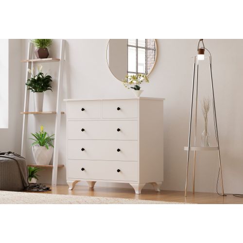 Rb-071 Matte White Dresser