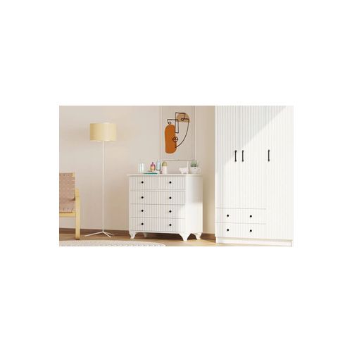 Rb-185-09 Matte White Dresser