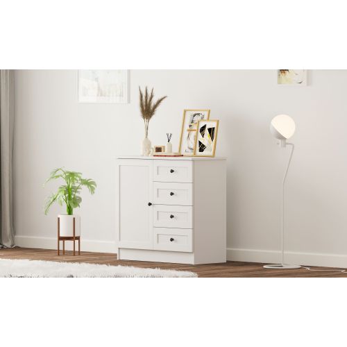 Rb-168-04-002 Matte White Dresser