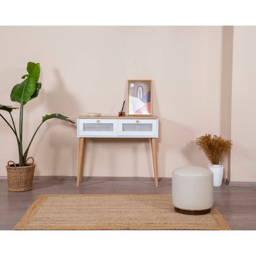 Calvin - White, Oak White Oak Dresser