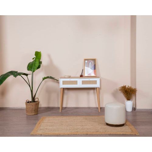 Bohem - White, Oak White Oak Dresser