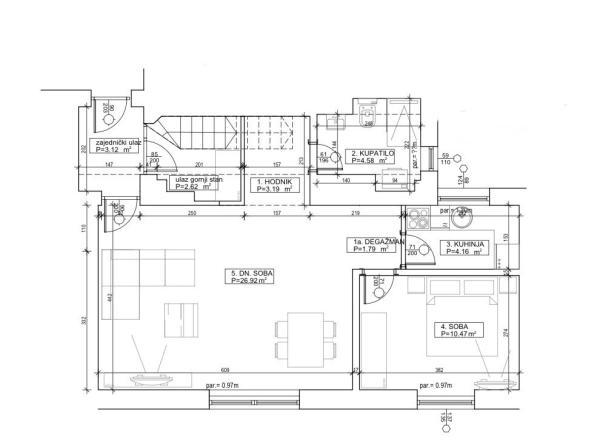 Dvosoban stan na prodaju, 51m2, 163.000€