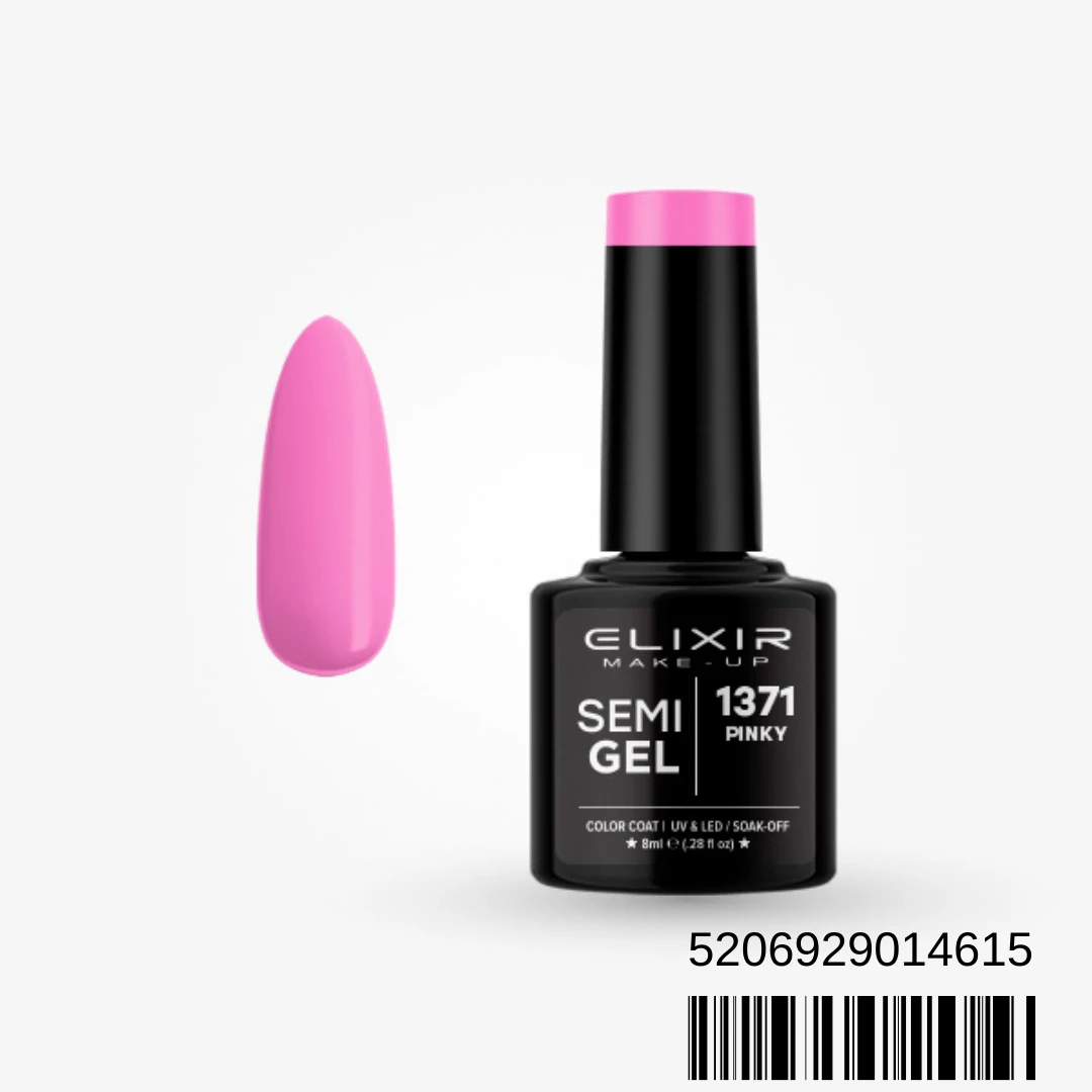 ELIXIR SEMI GEL LAK U BOJI 8ML 1371 PINKY