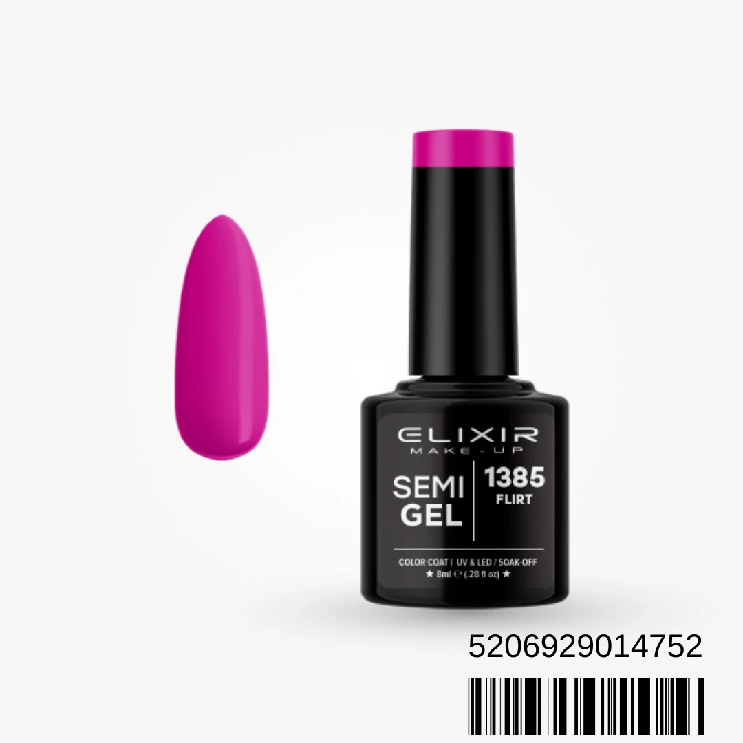 ELIXIR SEMI GEL LAK U BOJI 8ML 1385 FLIRT