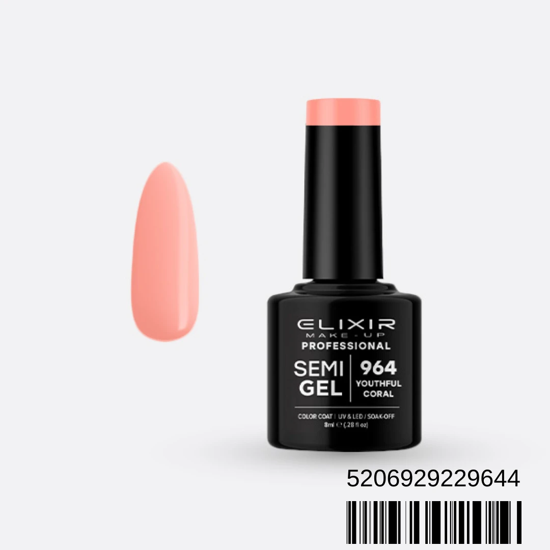 ELIXIR SEMI GEL LAK U BOJI 8ML 964 YOUTHFUL CORAL