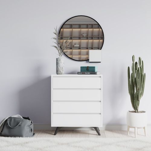 Suvera - White White Dresser