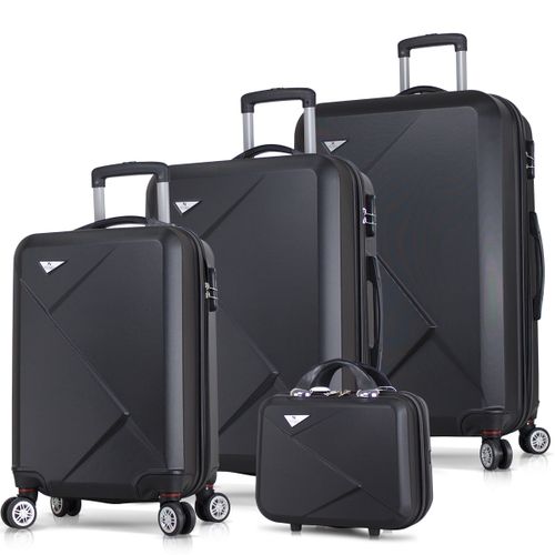 1369 Black Suitcase Set (4 Pieces)