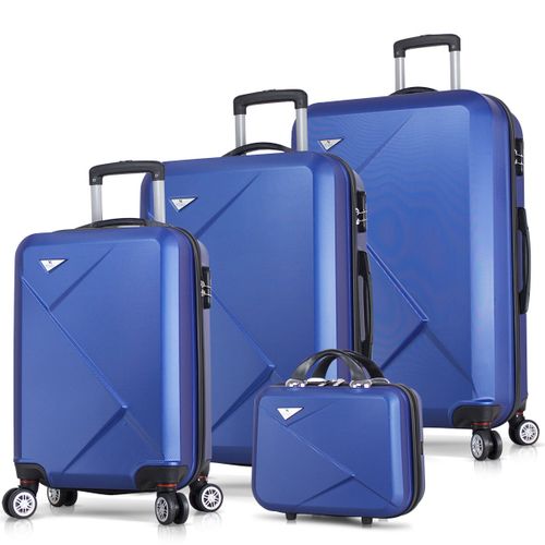 1338 Blue Suitcase Set (4 Pieces)