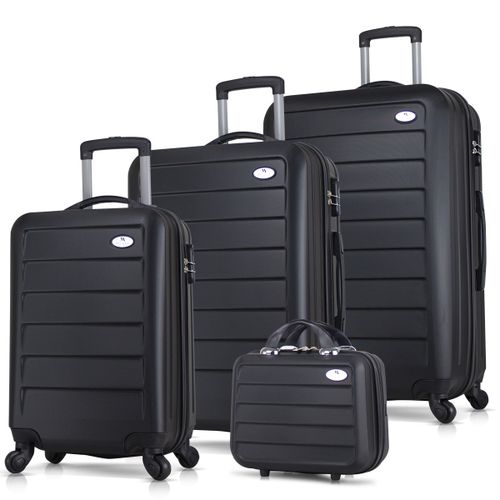1567 Black Suitcase Set (4 Pieces)