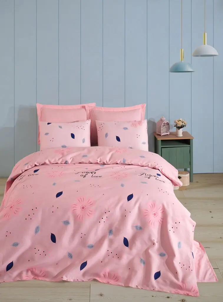 L'essentiel Maison Double Prekrivač FlowerofLove, 200 x 235 cm, Roze