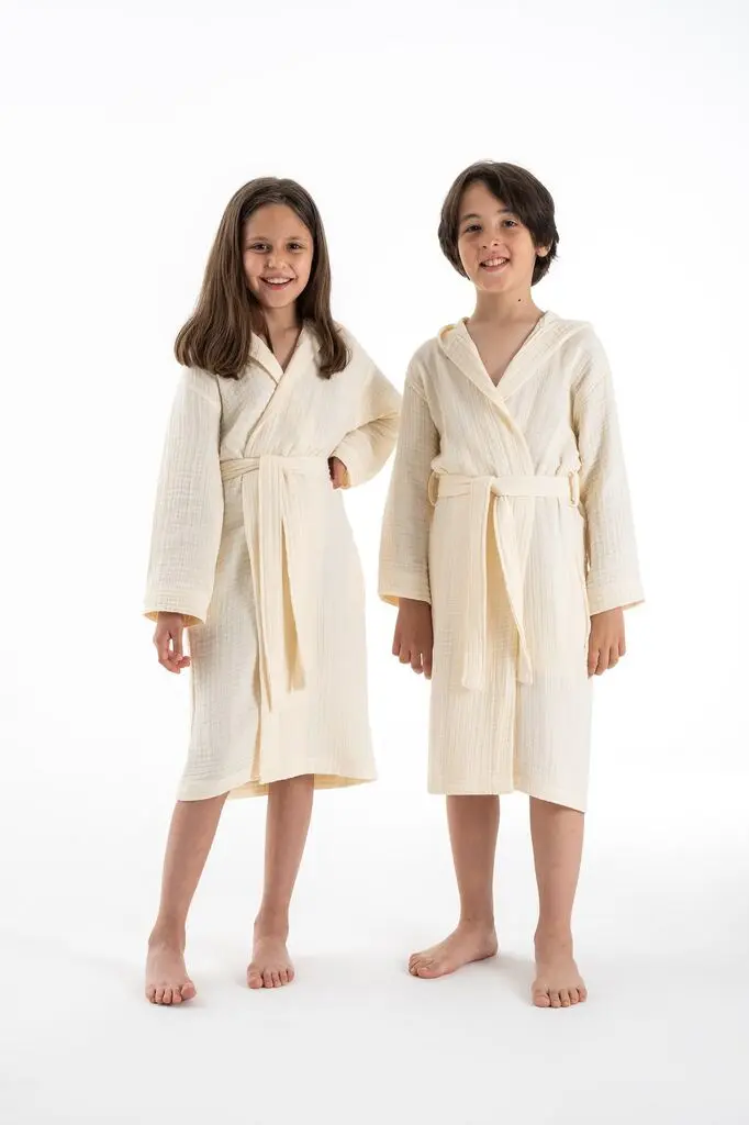 L'essentiel Maison Dečiji bademantil Muslin, Bež