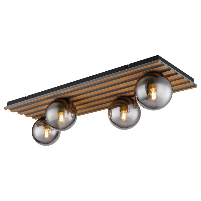 PLAFONSKA LAMPA DRVENE LETVICE PARSONS 54343-4 GLOBO LIGHTING