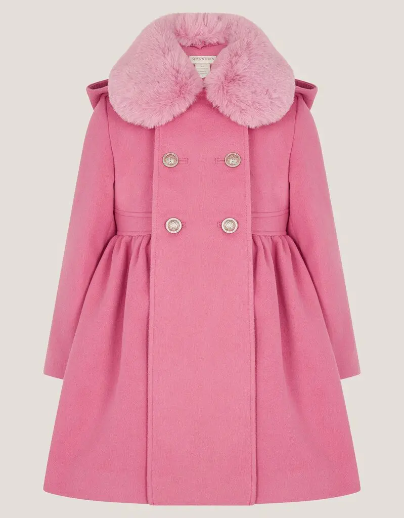 Monsoon Kaput za devojčice Natalia, Roze