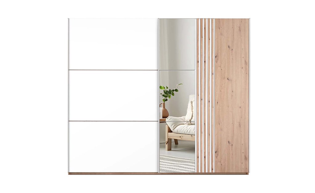 Sinatra klizni ormar 250X65X215 cm bela
