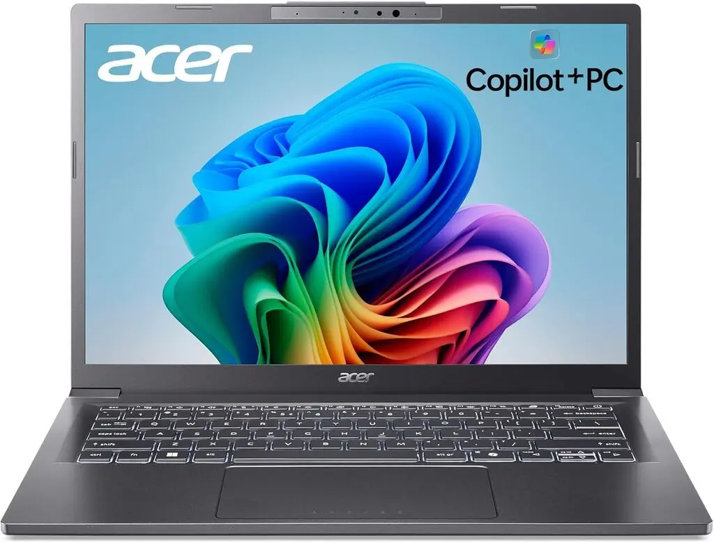 Acer Laptop Aspire 14 AI A14-52M-75K6, Intel Core™ Ultra 7 processor 258V, 14" WUXGA OLED, 32 GB, 1TB PCIe NVMe SSD, Windows 11 Home, Sivi