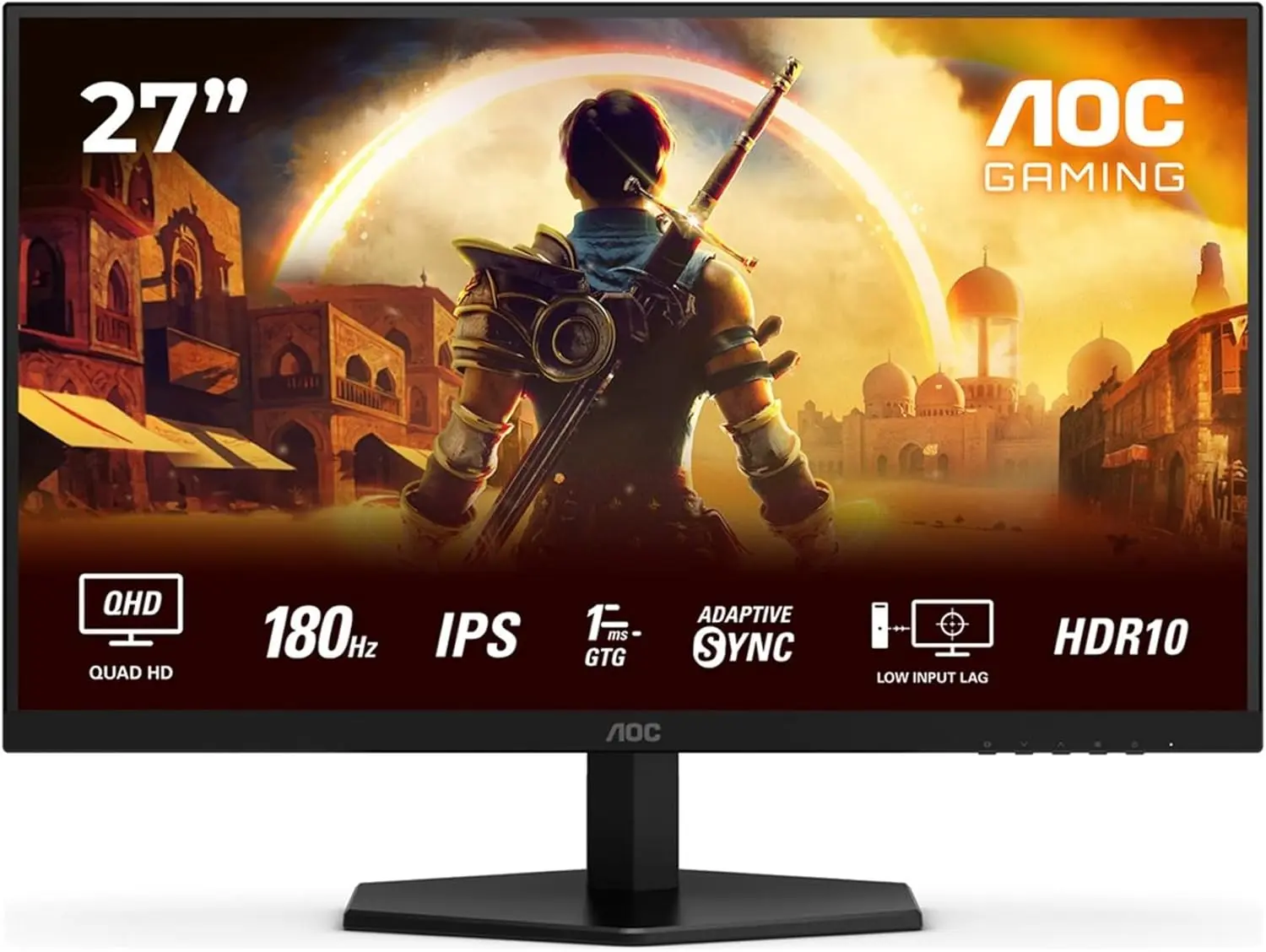 AOC gaming monitor 27", Q27G42XE, 2560x1440,IPS,180Hz,FreeSync,DP 2x2.0,Zvucnici Gaming