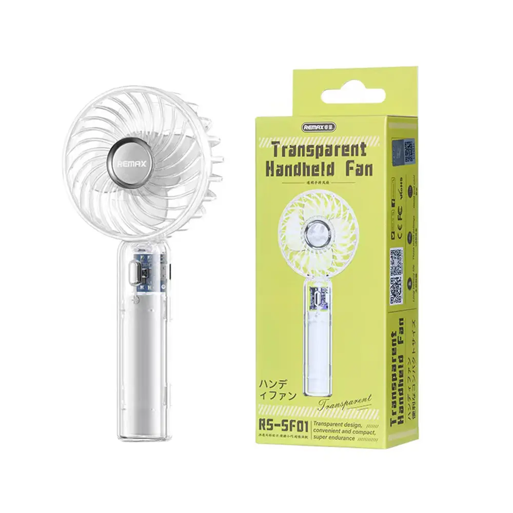 Ručni ventilator REMAX RS-SF01, Providni
