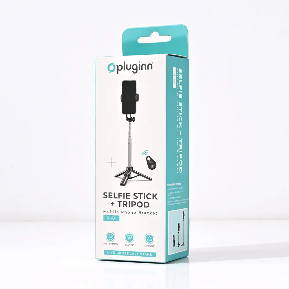Selfie stick i tripod Pluginn PI-01, Crni