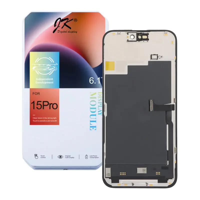 LCD za IPhone 15 Pro + touch screen crni JK (Incell - FHD)
