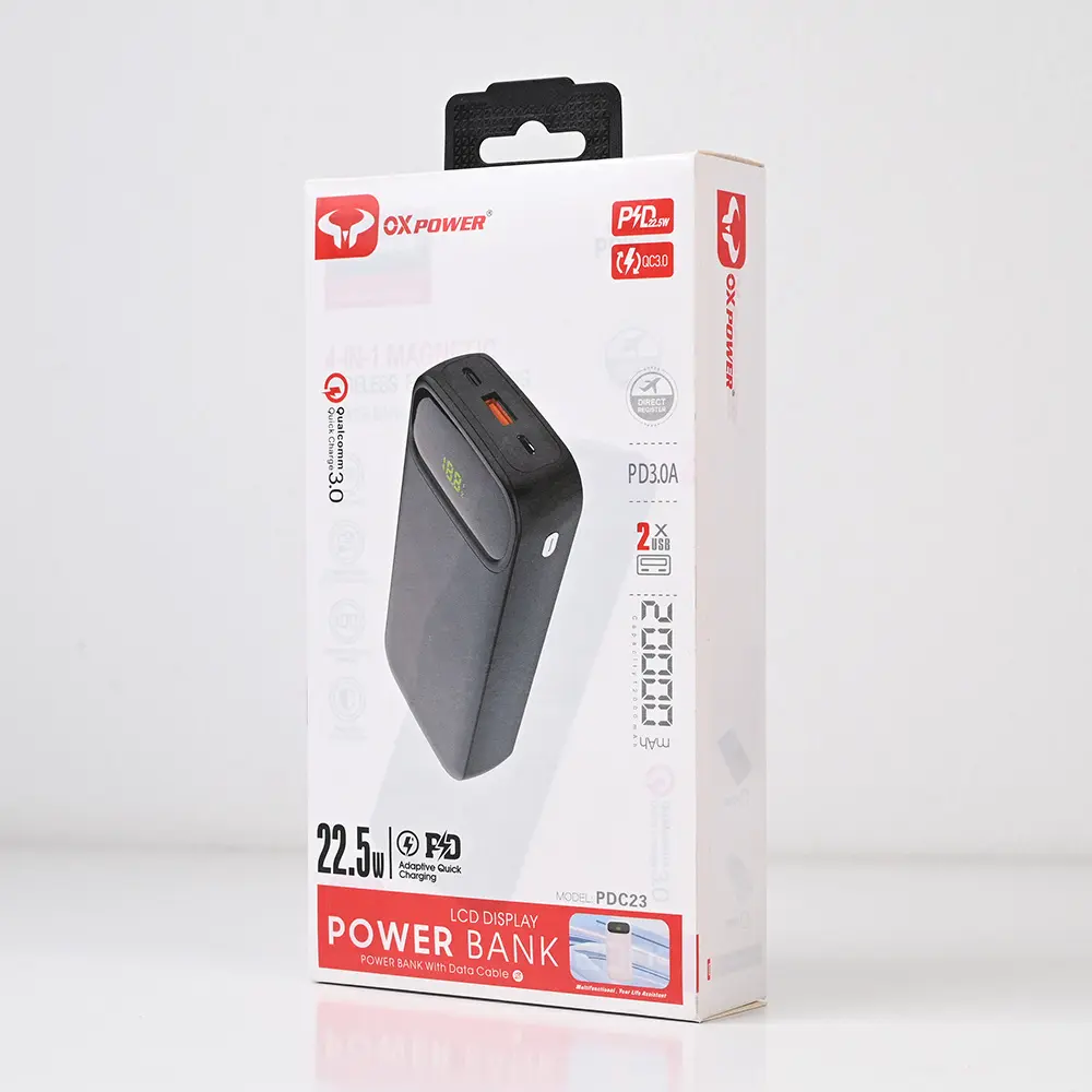 Prenosiva baterija Oxpower PDC23, 20000mAh, Bela