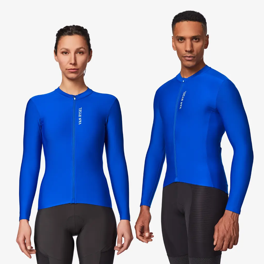 Unisex biciklistička majica dugih rukava za srednji deo sezone RACER 2