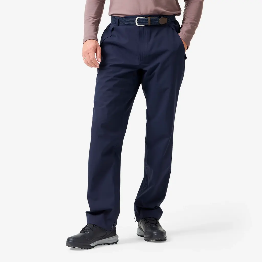 Pantalone za golf RW500 za kišu muške - teget
