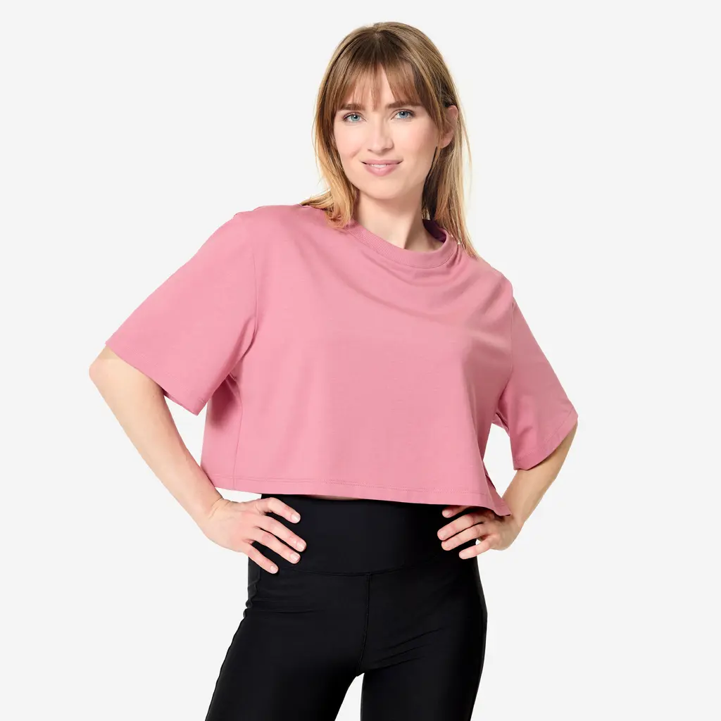 Roze ženska kratka majica