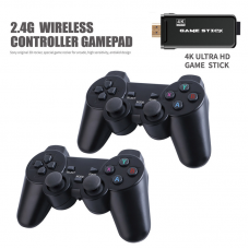 4K UHD Stick Konzola za igranje sa 2 bezicna gamepad kontrolera 128Gb
