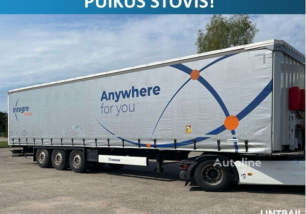 Krone Puikaus stovio! poluprikolica sa kliznom ceradom