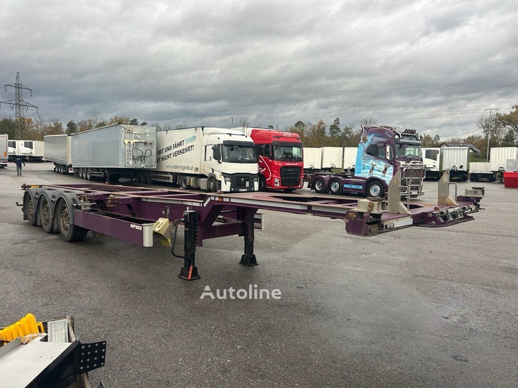 WEB Trailer LPRS24 Heckschieber 1x20 ft 2x20 ft 1x40 ft poluprikolica za prevoz kontejnera