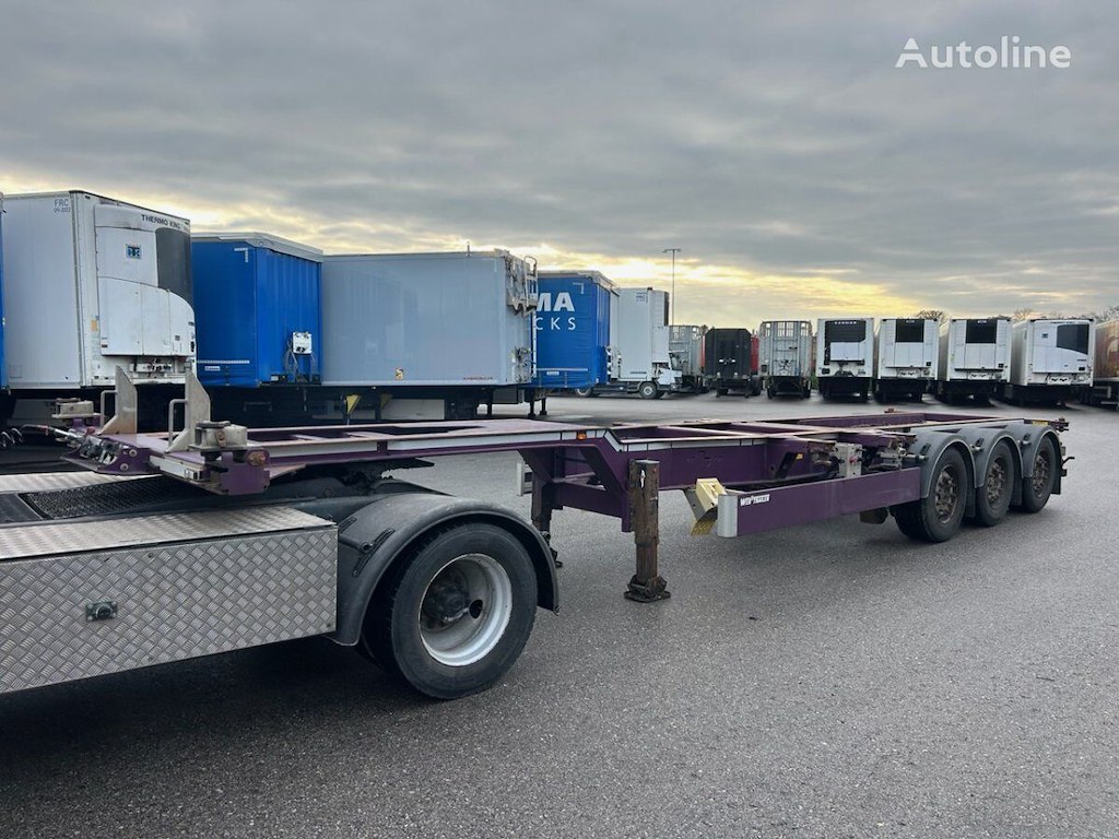 WEB Trailer LPRS24 Heckschieber 1x20 ft 2x20 ft 1x40 ft 3 Stück poluprikolica za prevoz kontejnera