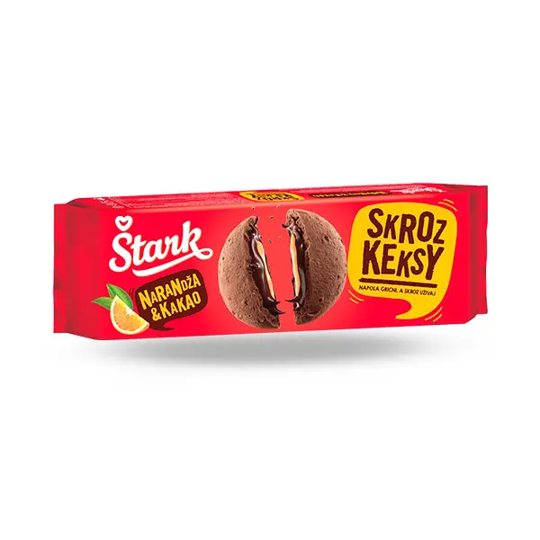 ŠTARK Keks duofil kakao i narandža, 135g