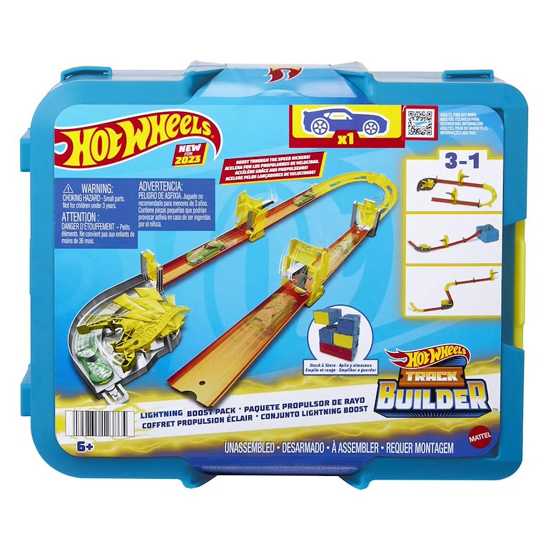 Mattel Trkačka staza Hot Wheels Lightning Boost, 12 delova