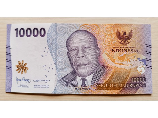 Indonezija 10.000 rupiah . Unc, 2022 godina