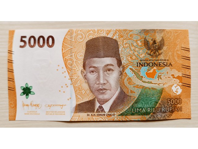 Indonezija 5.000 rupiah . Unc, 2022 godina