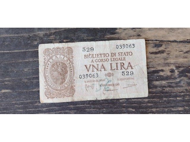 ITALIJA 1 LIRA 1944