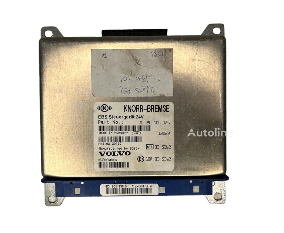 Knorr-Bremse B12B (01.97-12.11) 0486106126 upravljačka jedinica za Volvo B6, B7, B9, B10, B12 bus (1978-2011) autobusa