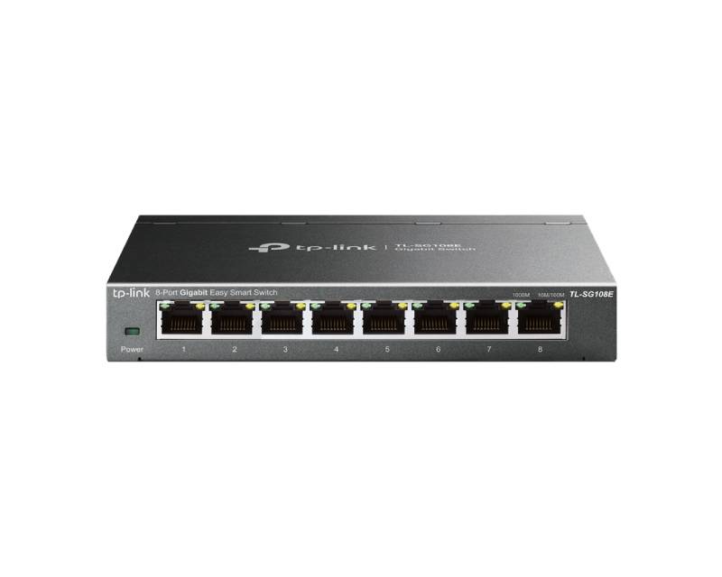 TP-LINK TL-SG108E Gigabit/8x RJ45/10/100/1000Mbps/eSm Switch