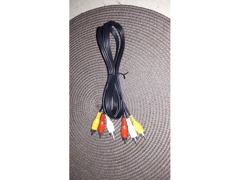 Kabl 3RCA do 3RCA, AV kabl muški 1,5m