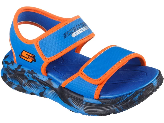 Skechers Sandale za dečake Sola Glow Sandal 407032L-BLOR