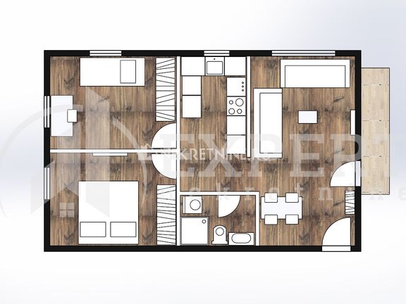 Novogradnja u blizini OŠ "Mika Antić", 2.5, 58 m2