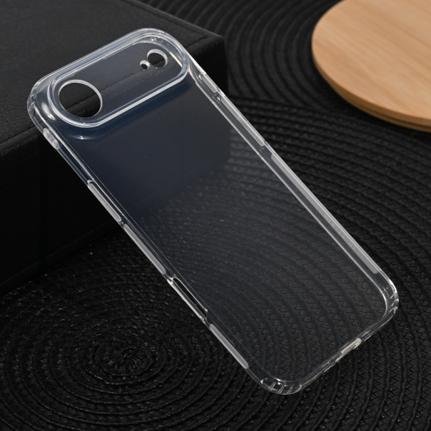 Maska za iPhone 17 Air 6.6 transparent silikonska Ultra Thin with pluggy