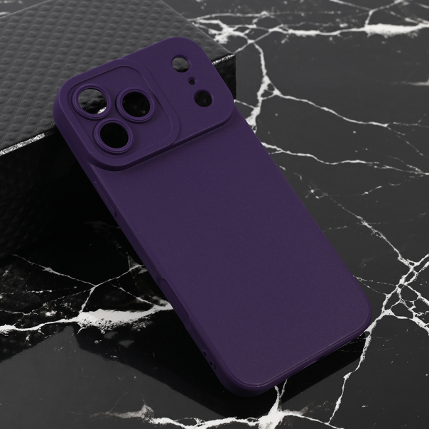 Maska za iPhone 17 Pro Max 6.9 mat tamno ljubicasta Teracell Giulietta