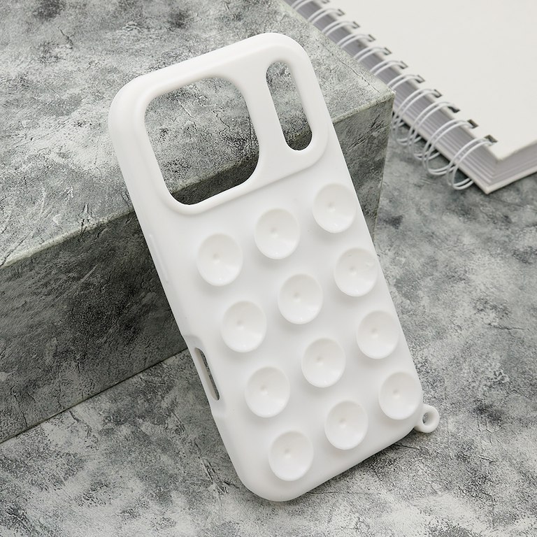 Zastitna maska (futrola) OCTOBUDDY - iPhone 17 Pro bela (MS)