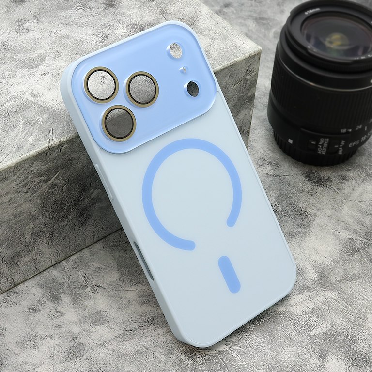 Zastitna maska (futrola) PASTELPOP MagSafe - iPhone 17 Pro plava (MS)