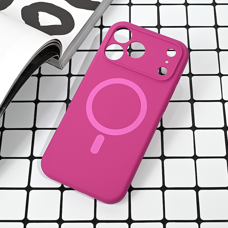 Zastitna maska (futrola) Magsafe Pure color - iPhone 17 Pro Max 6.9 tamno pink