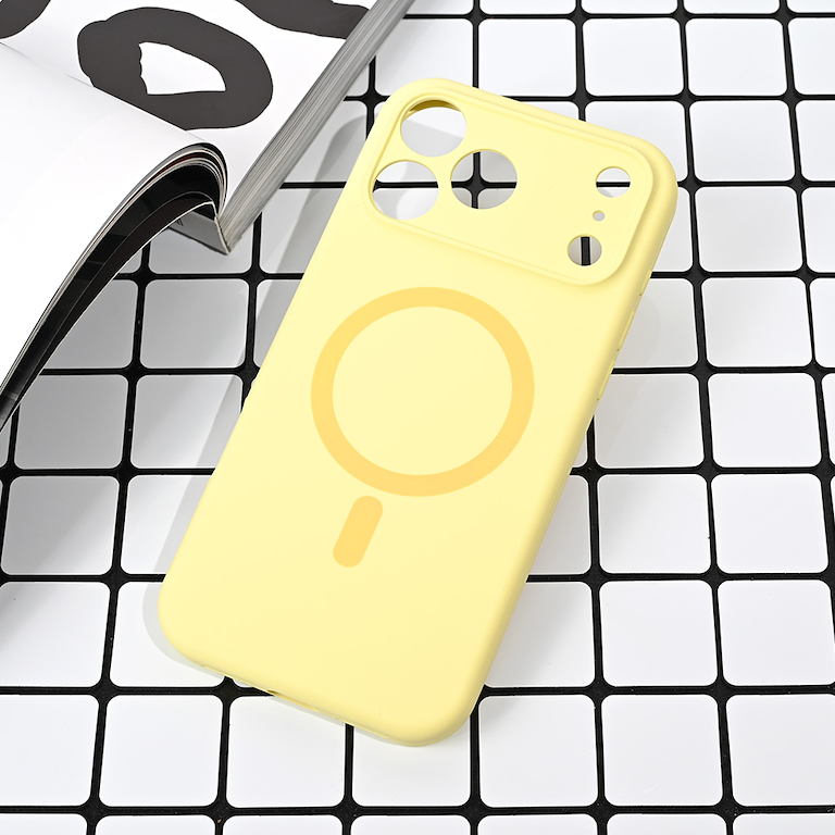 Zastitna maska (futrola) Magsafe Pure color - iPhone 17 Pro Max 6.9 zuta