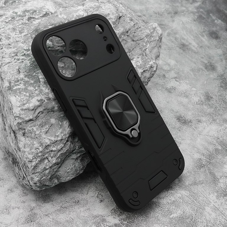 Zastitna maska (futrola) Square ring - iPhone 17 Pro Max (6.9) crna (MS)